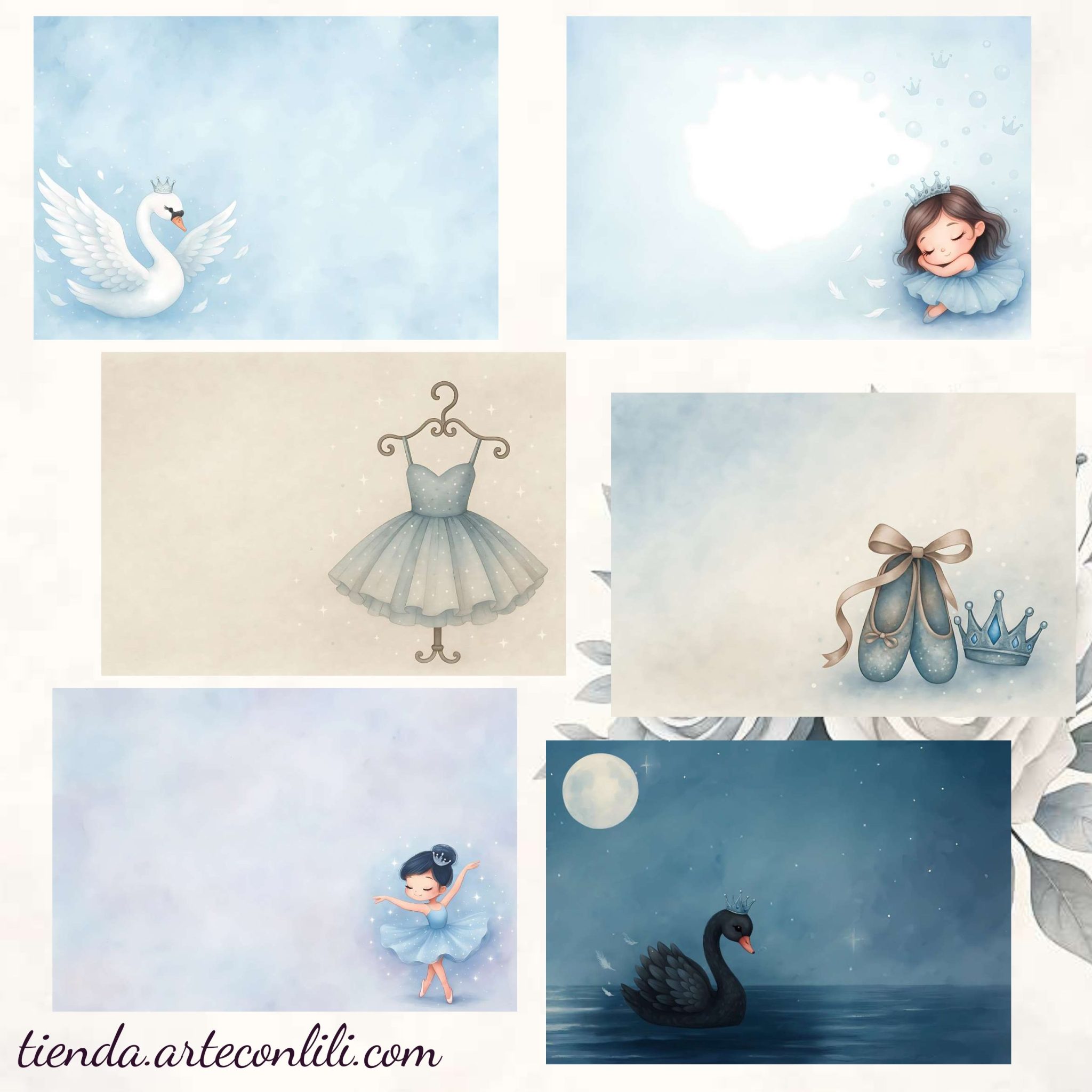🎀 Cute Little Ballerina – Muestra Gratis de Papeles Digitales para ...