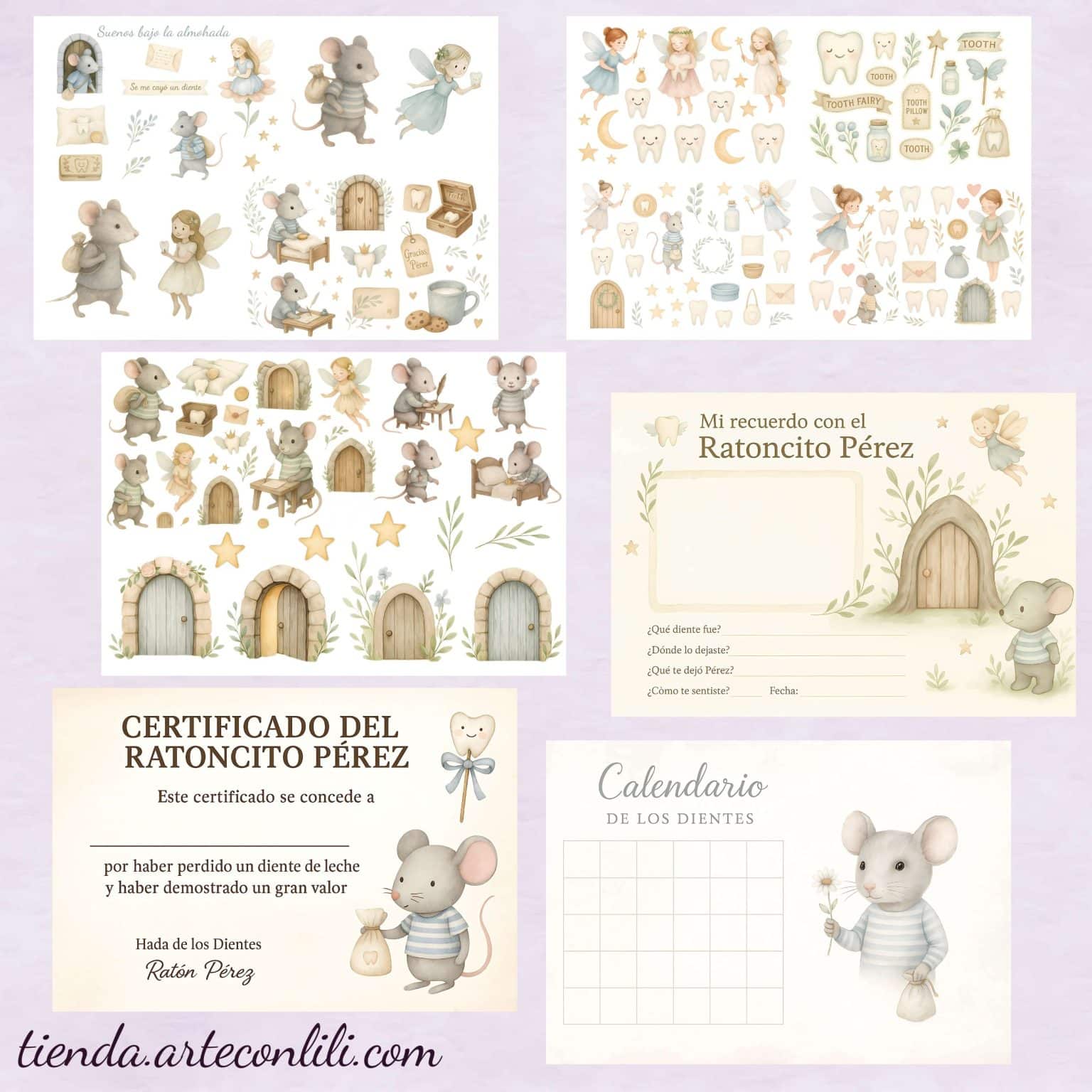 Ratoncito Pérez Imprimibles – Álbum, Cartas y Certificados PDF